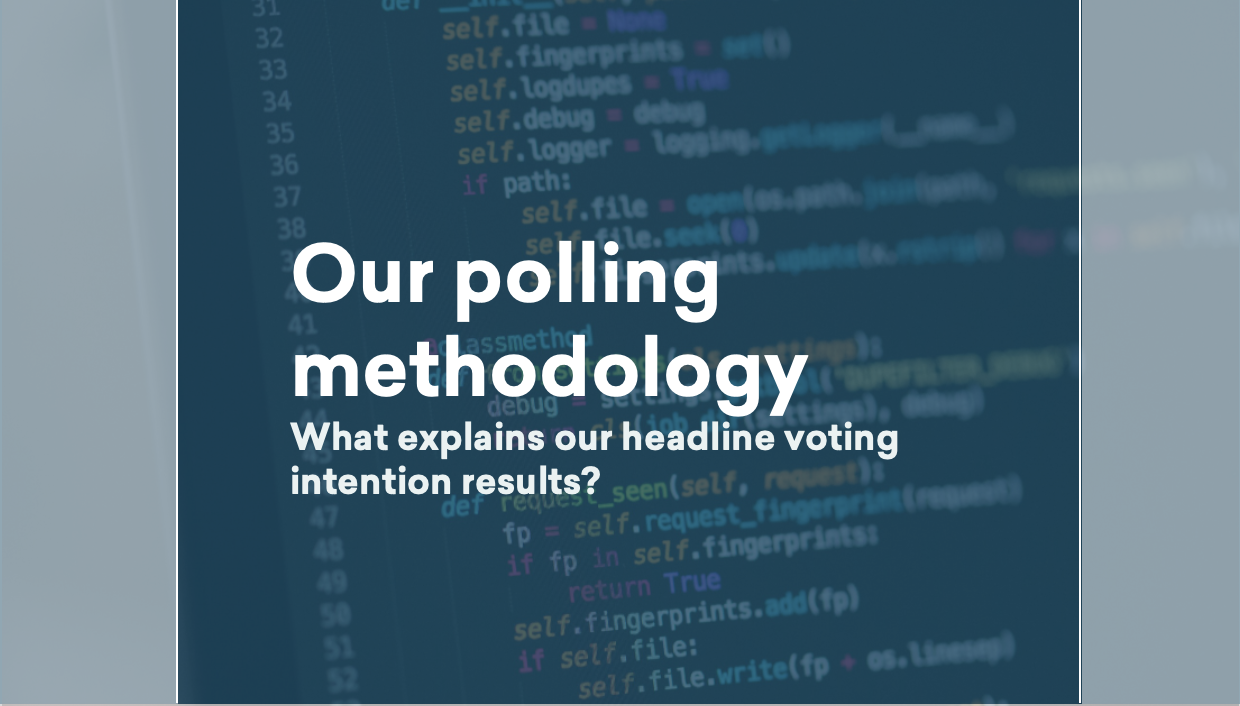 The three assumptions that explain our voting intention