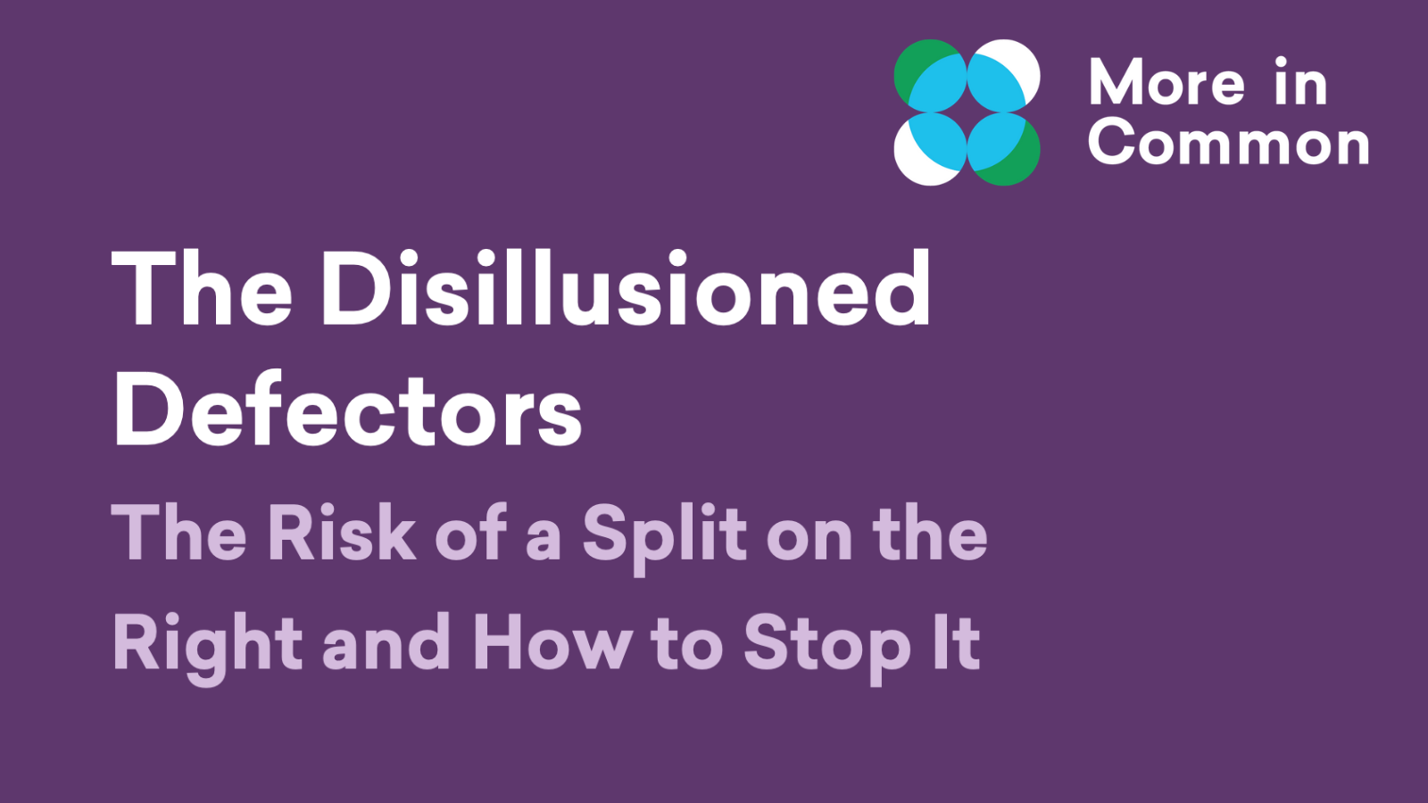 The Disillusioned Defectors